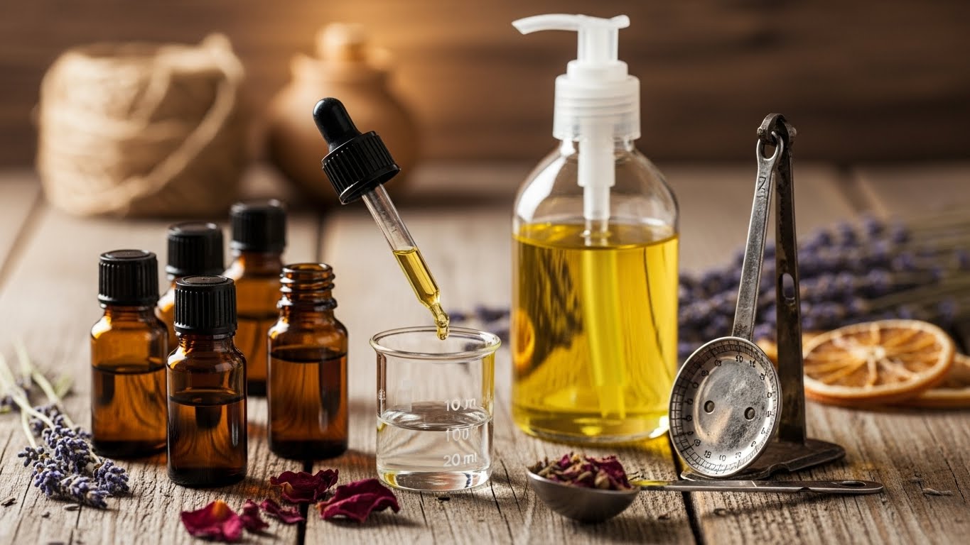 Essential Oil Dilution Chart for Skin, Hair & Soap Making